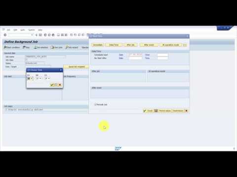 How to create a Background Job in SAP - SAP Batch Job Part 2