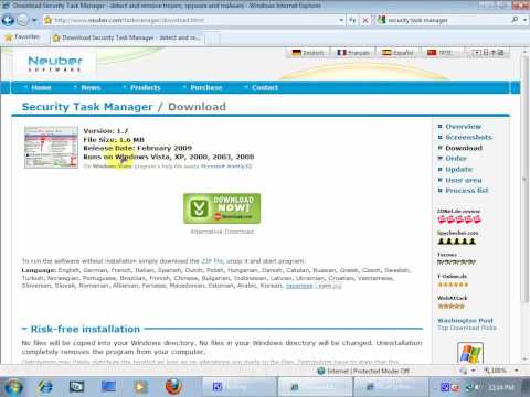 Virus Removal Tip : Security Taskmanager