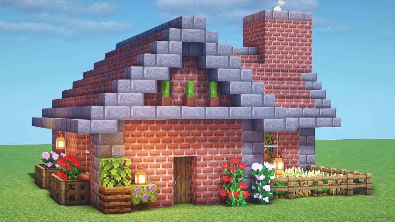 Minecraft - How to Build a Beautiful Survival Bricks House - Minecraft ...