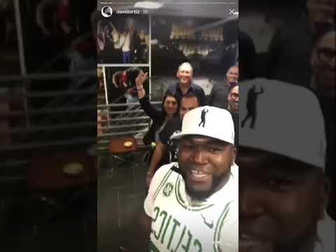 Instagram Story David Ortiz At The Boston Celtics Cleveland Cavaliers NBA Conference Finals Game 2