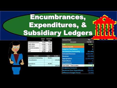 Encumbrances, Expenditures, & Subsidiary Ledgers - Governmental Accounting