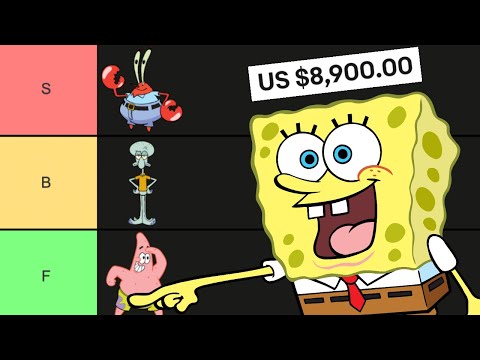 2000s SpongeBob Stock Art tier list