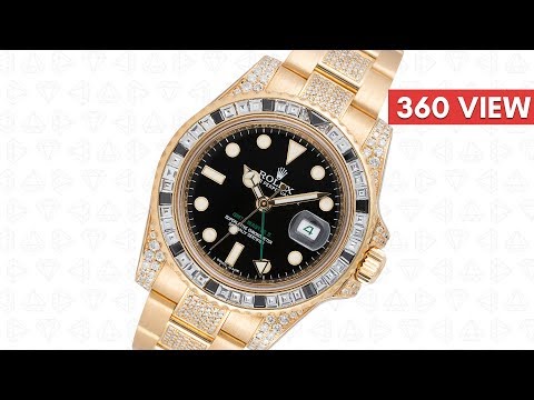 Rolex GMT-Master II 18ct Yellow Gold Diamond Set 116718LN - Time4Diamonds
