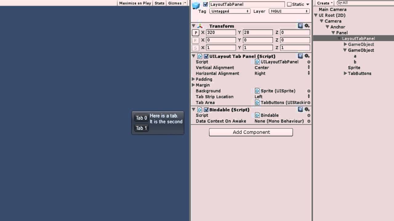 Layout Tab Panel demo