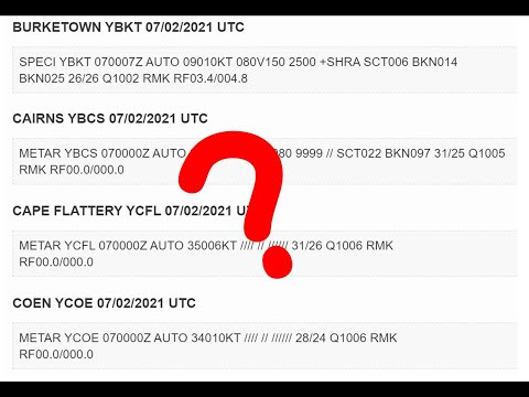Decoding METAR