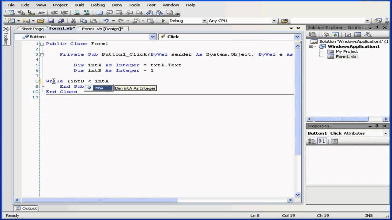 Visual Basic Video Tutorial - Volume 1- Lesson 28:  While Loop
