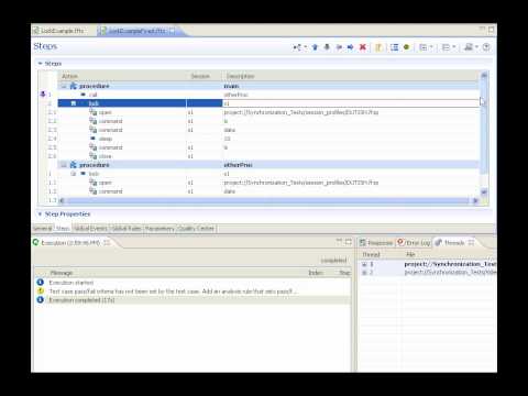 Lock Step aspect of Synchronization feature in Spirent iTest