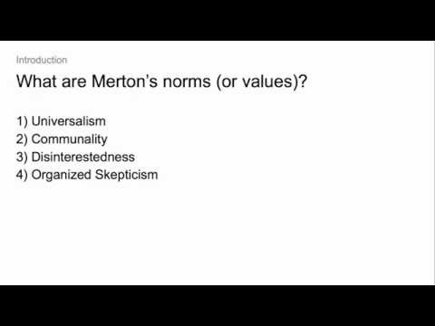 Merton’s norms and the Scientific Ethos – Berkeley Initiative for ...