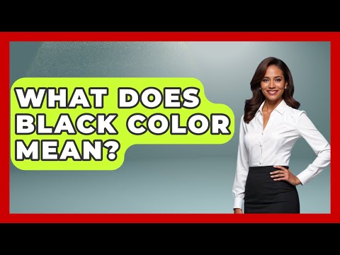 What Does Black Color Mean? - The Sharp Dressed Gent