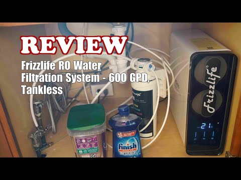 Frizzlife RO Water Filtration System Review - 600 GPD, Tankless, Alkaline PH (2025)
