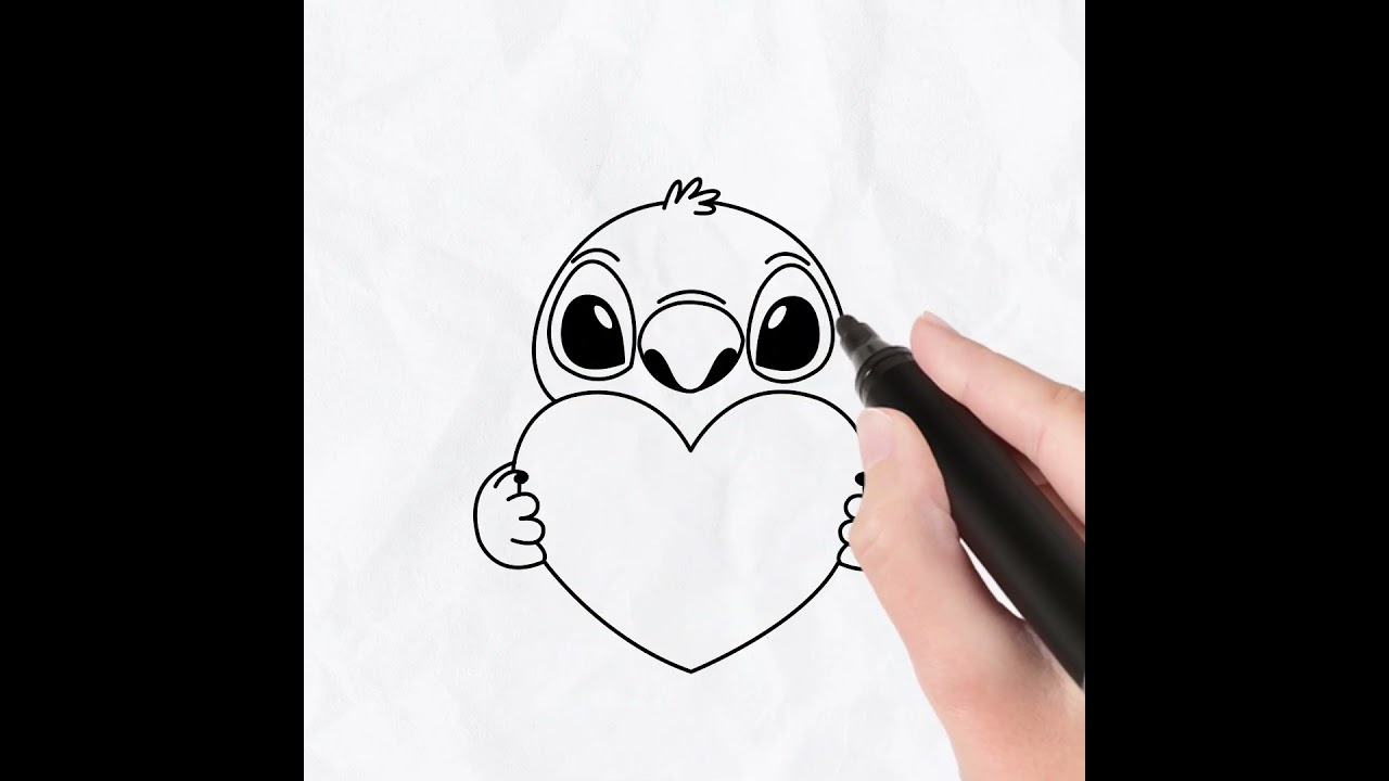 Drawing Stitch [ Lilo and Stitch ] #stitch #drawing #art #disney #cute #love #creative #kids