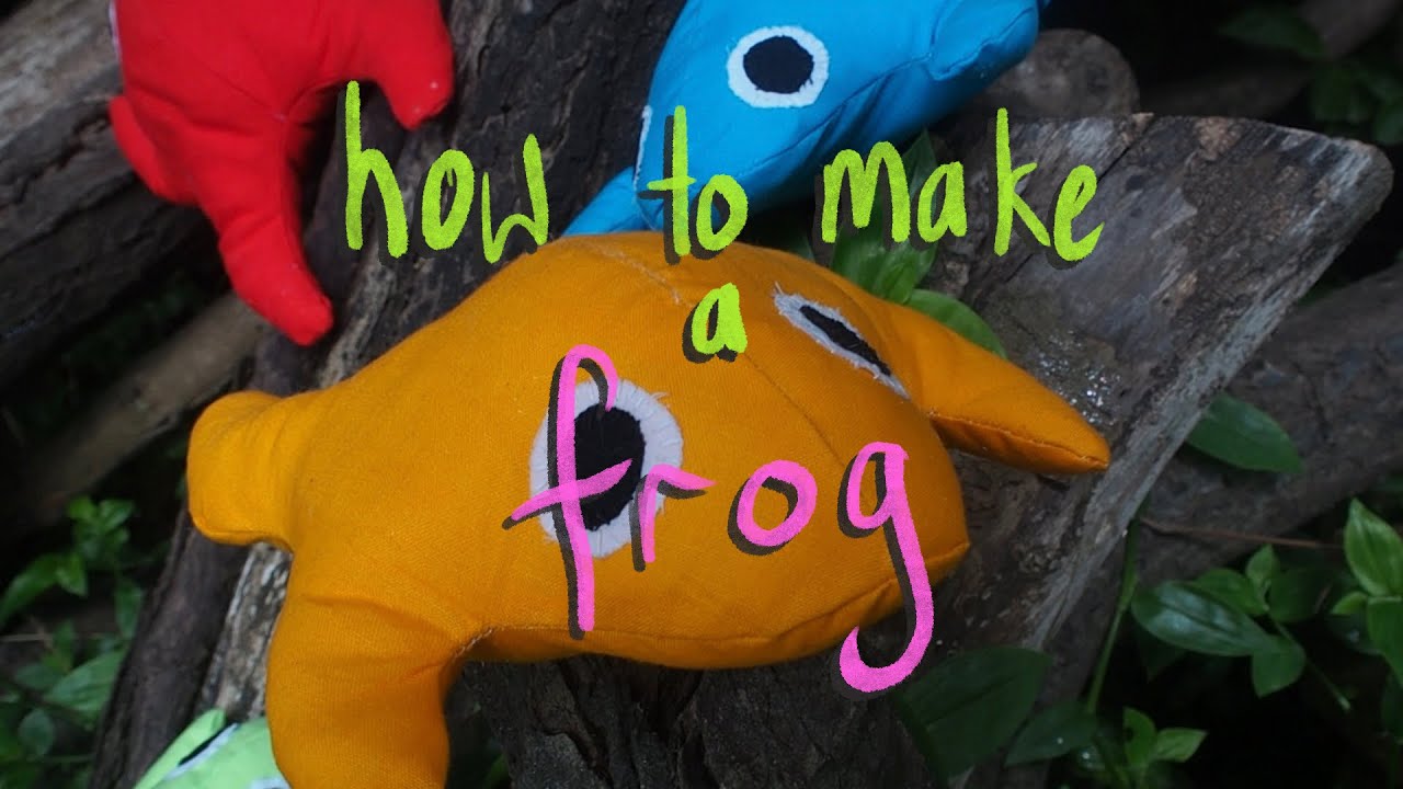 frog tutorial | how to make a stuffed frog! simple sewing