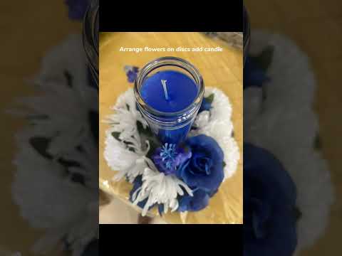 DIY Dollar tree centerpieces for funeral/repass or party