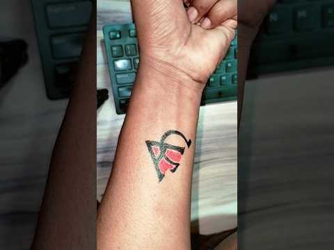 How to Draw A omega Symbol || DIY tattoo