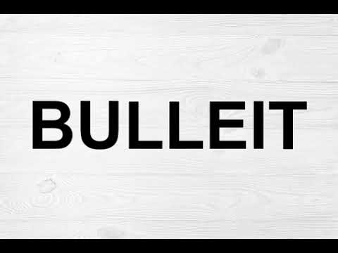 How To Pronounce Bulleit