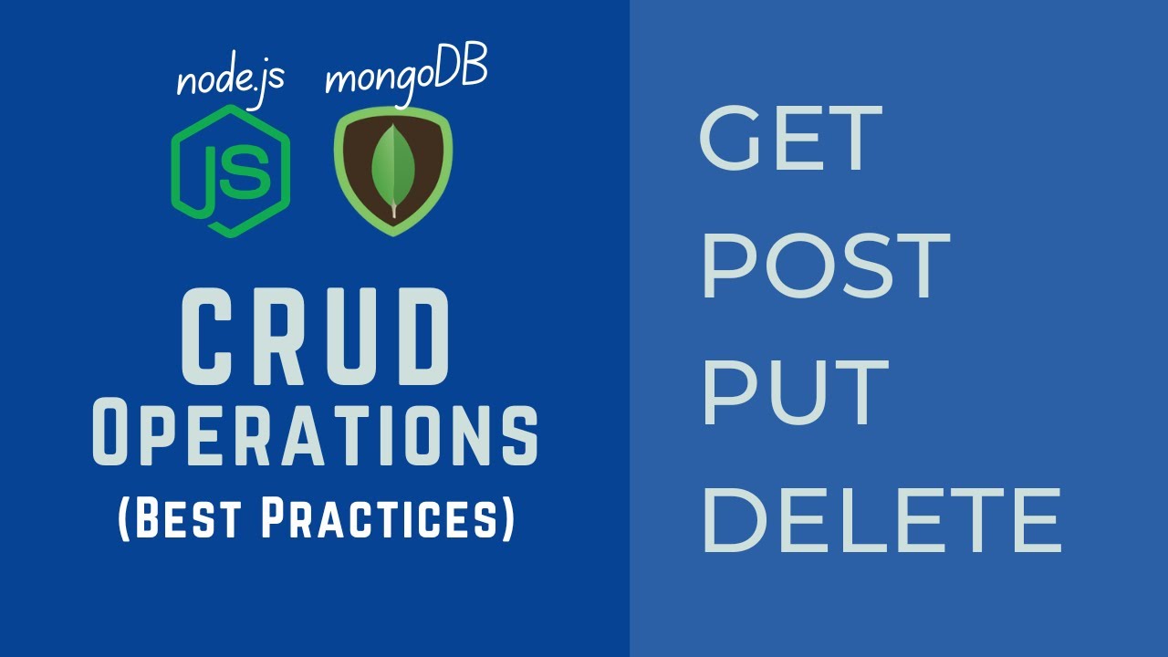 Node.js RESTful API CRUD with Express & MongoDB
