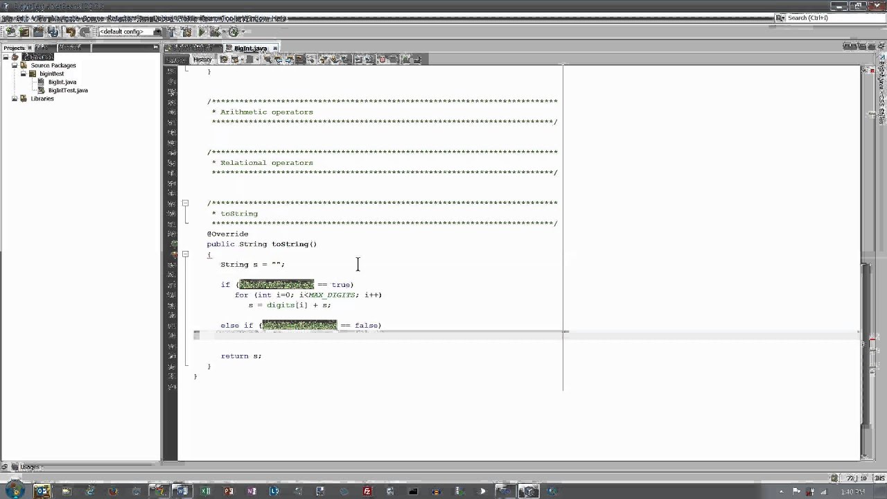Java Classes: A BigInt class, part 1