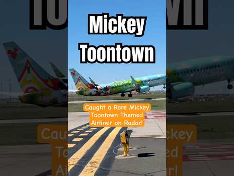 🎈 Mickey’s Magical Plane Spotted in the Sky! ✈️✨ | Toontown Jet on Flight Radar 24