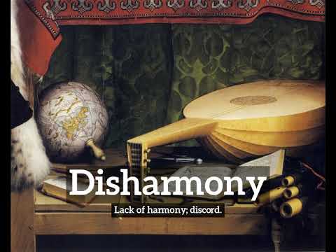 How to Say Disharmony in English? | How Does Disharmony Look? | What is Disharmony?