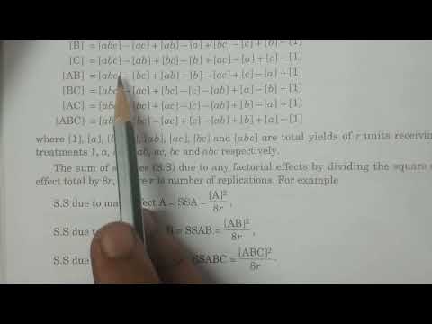 Statistical Analysis of 2^3 Factorial Experiment - BSc Statistics