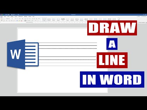 How to draw a LINE in WORD | Microsoft Word Tutorials
