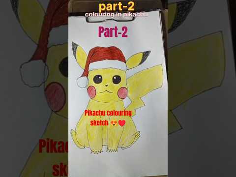 AMAZING PIKACHU COLOURING π||PART-2|| #art #shorts #trand #pikachu