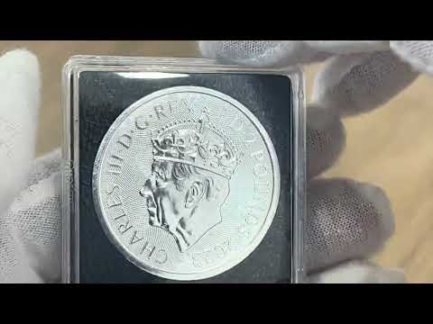 2023 1 oz £2 GBP UK Britannia King Charles III Coronation .999 silver Coin BU