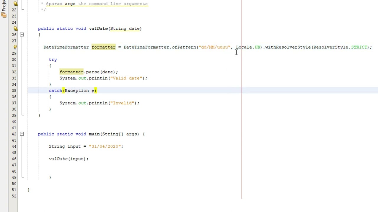 How to Validate a Date Using Java (Simple) - Improved Quality