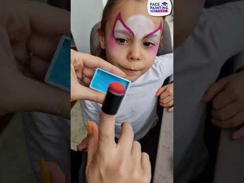 Ghost Spider / Spider-Gwen / Spider Girl face paint tutorial #facepainttutorial #shorts