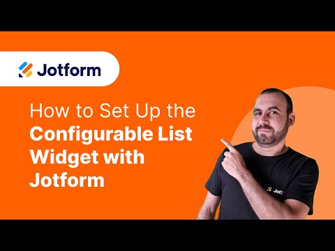 How to Set Up the Configurable List Widget