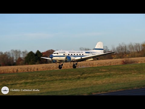 DC-3 Twilight Landing at Princeton, NJ