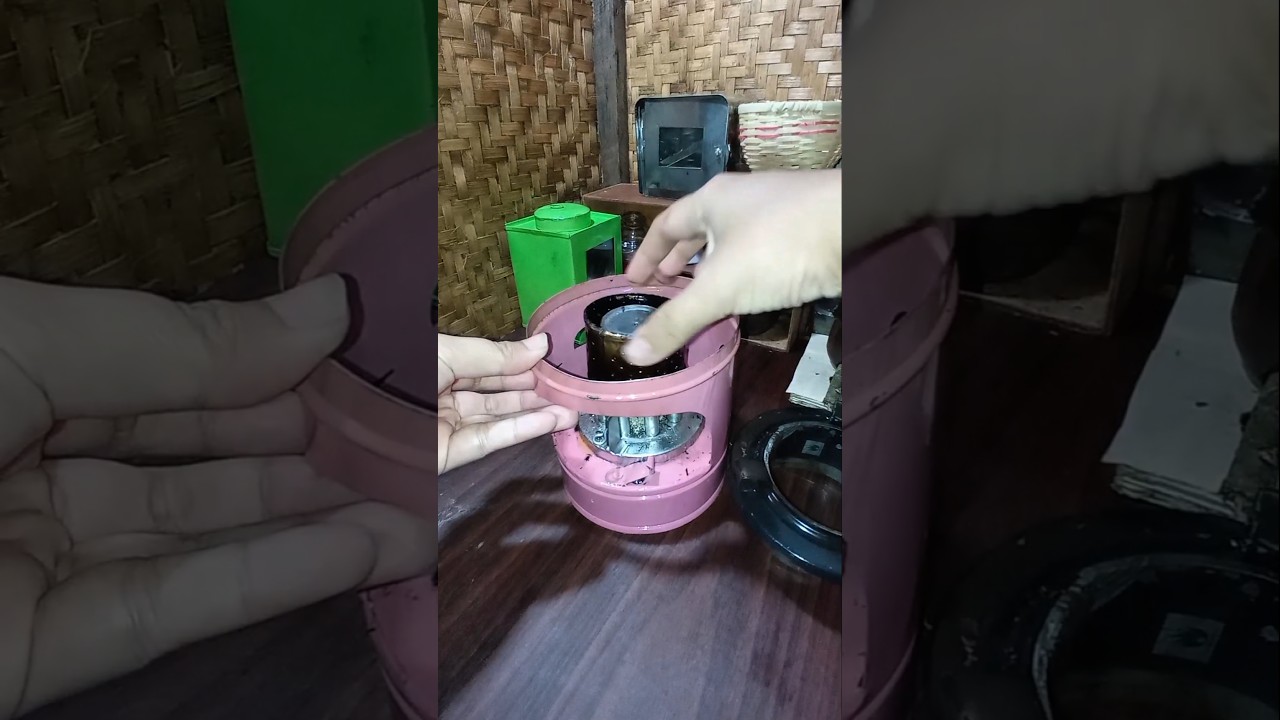 Cobain kompor mini pakai minyak goreng bekas ,part 2‼️#dapurmini #cooking #eksperimen #shortsvideo