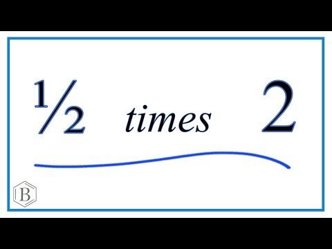 Multiple 1/2  times 2 (one-half times two)