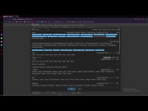 5e Tools Search Filters