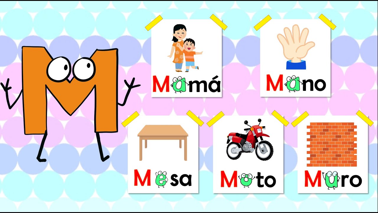 EASY LETTER M 🌀 LEARN TO READ SYLLABLES AND WORDS FAST WITH M / EDUCATIONAL VIDEOS FOR CHILDREN.