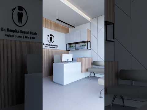Beautifully Designed the Reception Area for a Dental Clinic #luxuryinterior #interiordesign #clinic