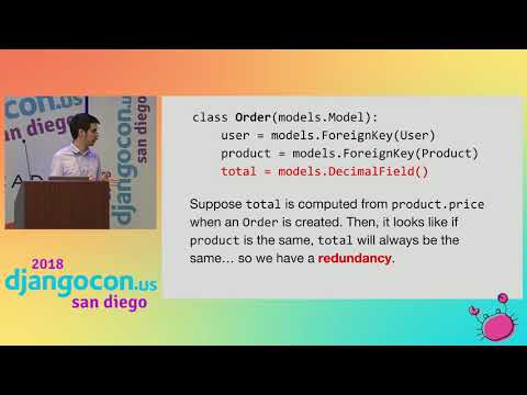 DjangoCon US 2018 - "Normalize until it hurts; denormalize until it works"... by Flávio Juvenal
