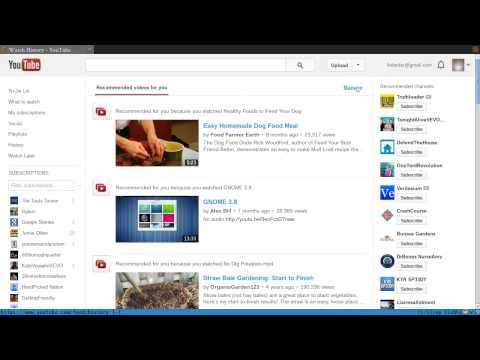 YouTube Recommended channels loop