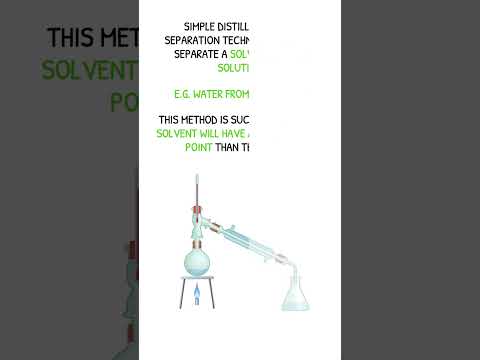 GCSE Chemistry Revision - Separating Mixtures: Simple Distillation