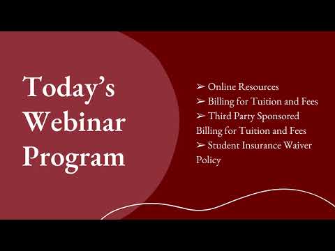 Student and Third Party Billing for International Students Webinar Recording