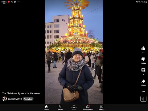 The Giant Pyramid is the Attraction in Hannover's Christmas Market