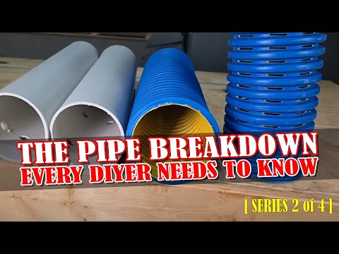 Best Pipe for French Drains: Differences Explained [Series 2 of 4]