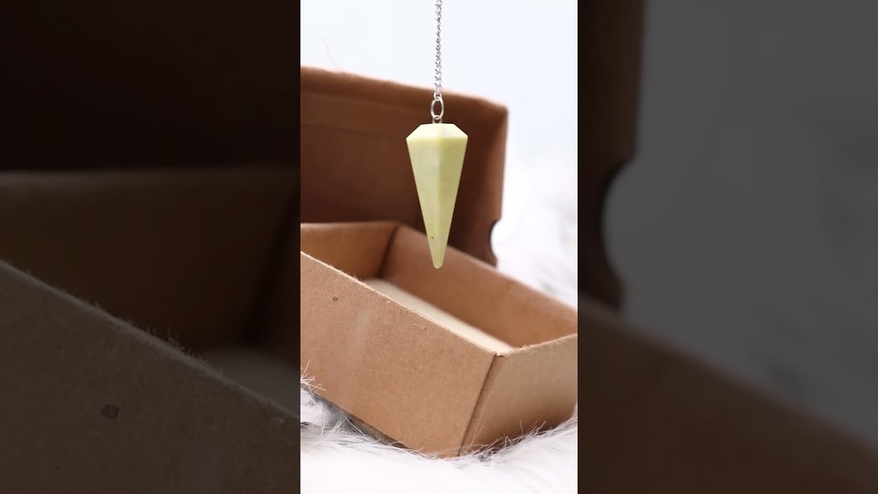 Dive into Mystical Symphony with Dowsing Pointed Crystal Healing Pendulum Pendant!