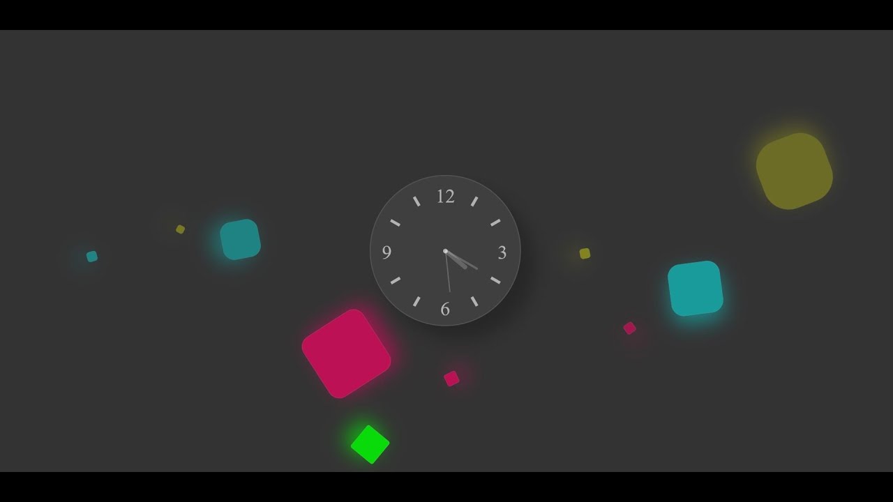 Glass Morphism and Clock Animations | HTML & CSS and JavaScript