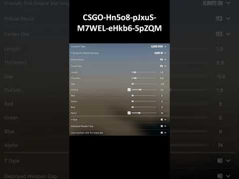 CS2 Dot Crosshair Settings
