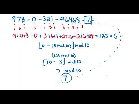ISBN-13 Check Digit and Modulus