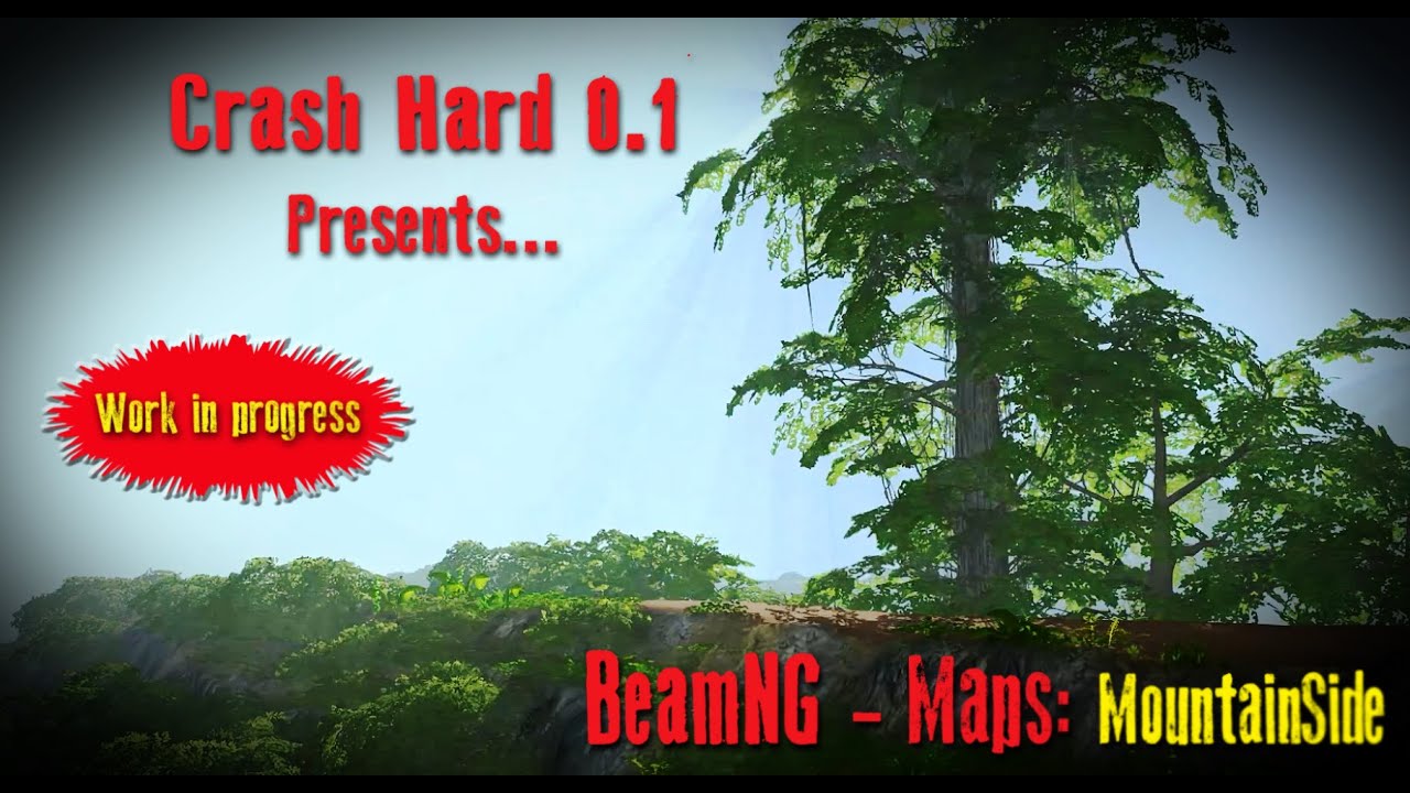 BeamNG - maps: MountainSide (Wip) custom level for beamNG