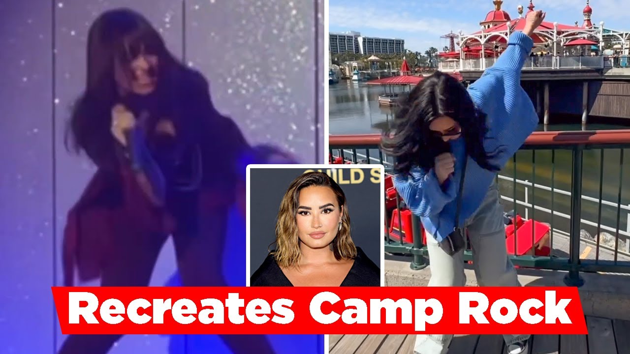 Demi Lovato Recreates Her Iconic Camp Rock Disney Knees At Disneyland