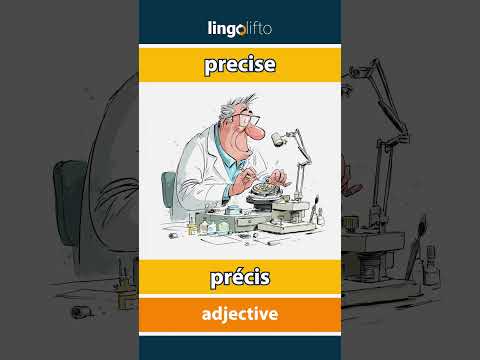 π¬π§π«π· precise - prΓ©cis : learn English : apprenons l'anglais : vocabulary builder