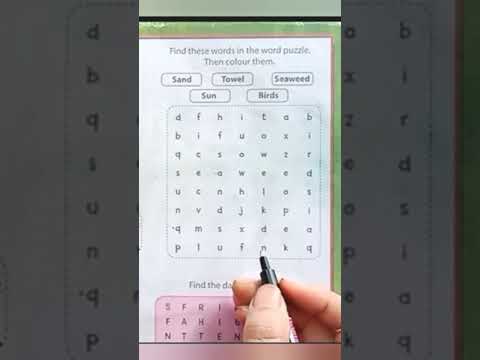 find these words in the word puzzle 1001 activities books preschool leaning